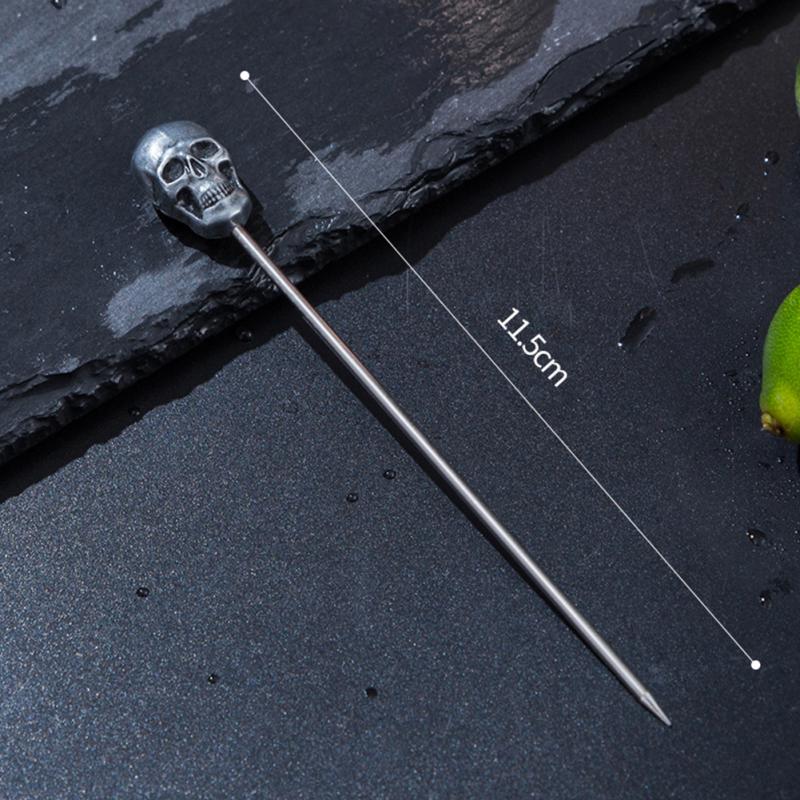 Buy Stainless Steel Fruit Sticks Cocktail Pick Bar Tools for Party ...