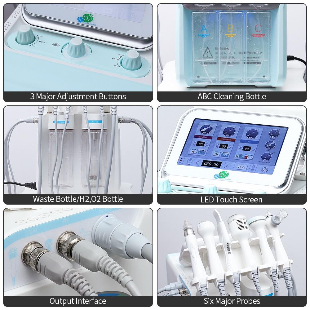 Buy 6 In 1 Small Bubble Oxygen HydraFacial Machine Hydra Facial Machine ...