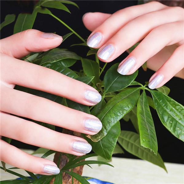 Buy Shinning Mirror Effect Metallic Varnish Holographic Chrome Nail ...