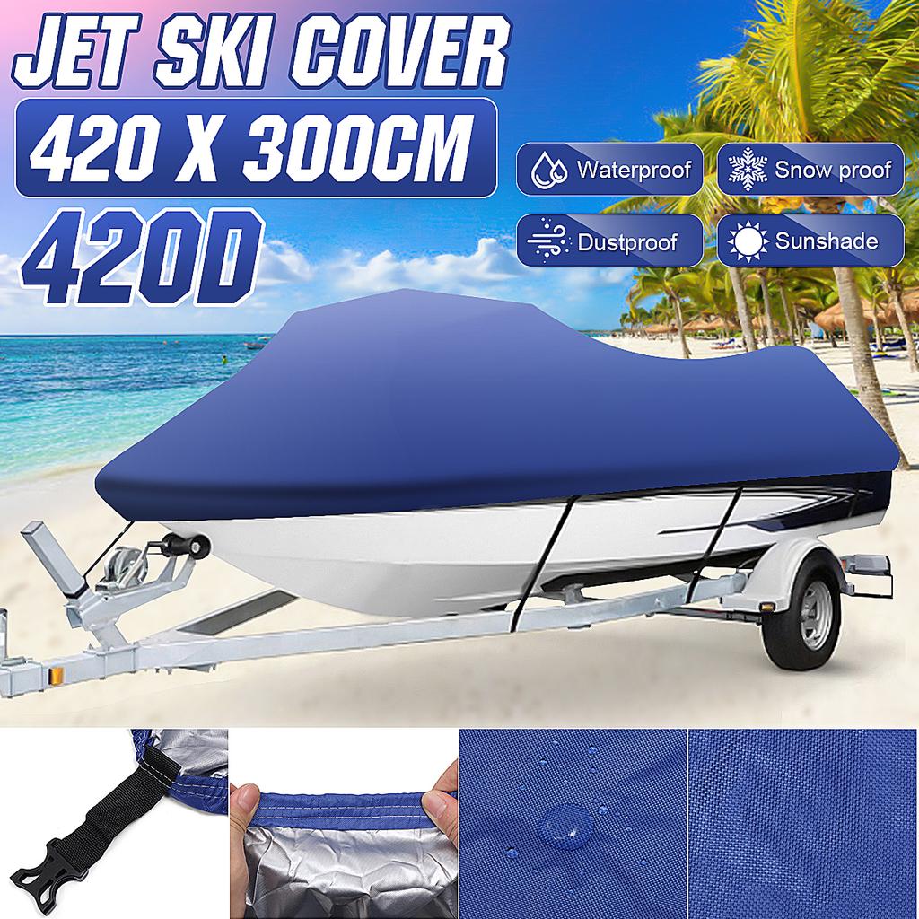 Buy 210T/420D Jet Ski Boat Cover Watercraft Motorboat Cover 420X300CM ...