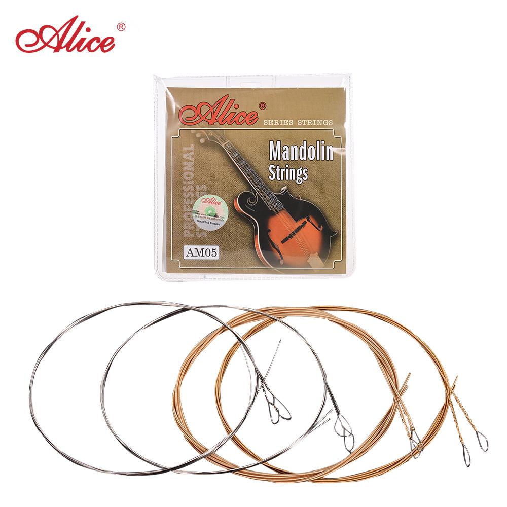 Buy Alice AM05 Mandolin Strings Set(E-A-D-G) Plated Steel Coated Copper ...