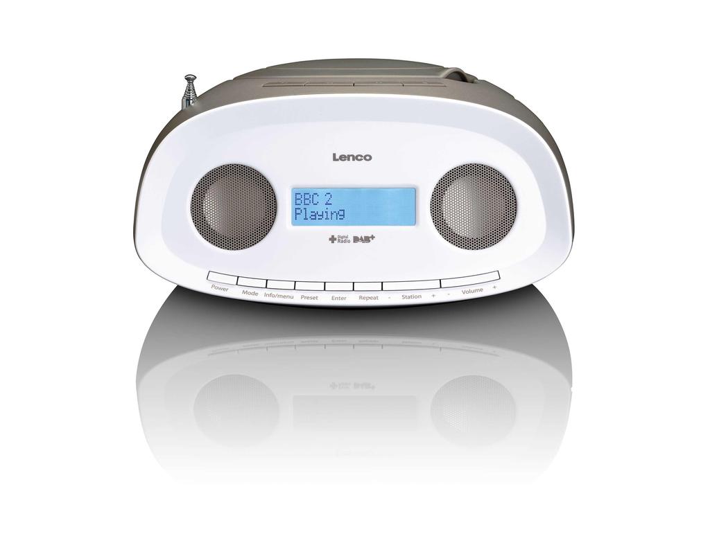 Buy Lenco scd de 69 portable radio boombox dab+/fm with cd player and ...