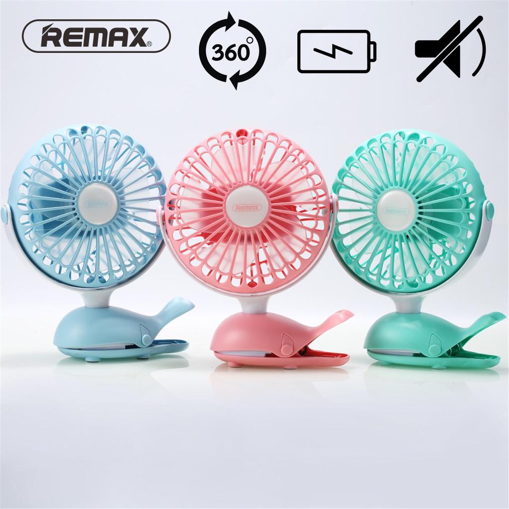 Buy 3Colors Whale Clip Fan Mini USB Rechargeable Quiet Cooling Desk ...