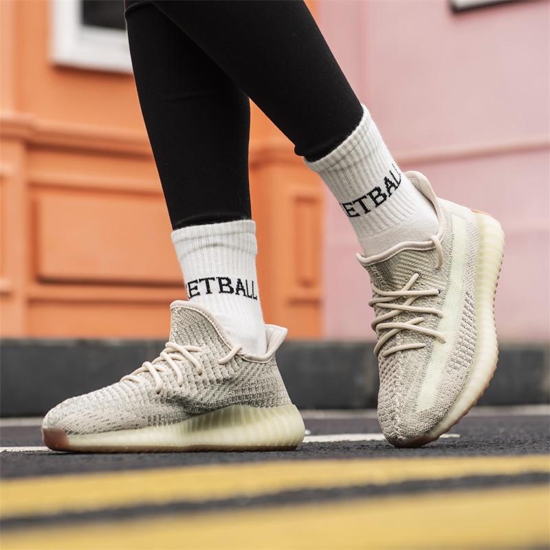 Buy New Style 350 Boost V2 Men Women Sport Shoes Outdoor Air Mesh ...