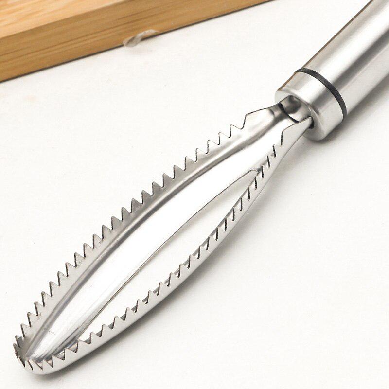 304 Stainless Steel Manual Quick Scale Scraper Fish Scaler Kitchen Small Tool For Removing Fish ...