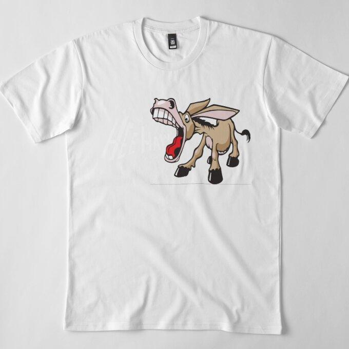Buy Men Premium Cotton T-Shirt?Heehaw Donkey Donkey Donkey Decor Donkey ...