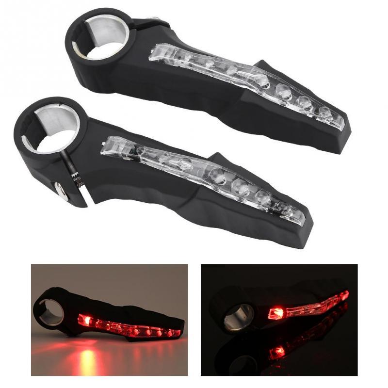 Buy Bike Handlebar Grips Light LED Turn Signal Warning Lamp at ...