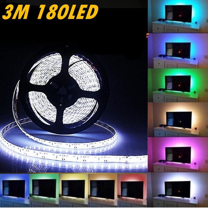 Buy SK 50-300CM 2835 Bright 5V 180 Led 3M Usb Led Strip Lights Tv Back ...