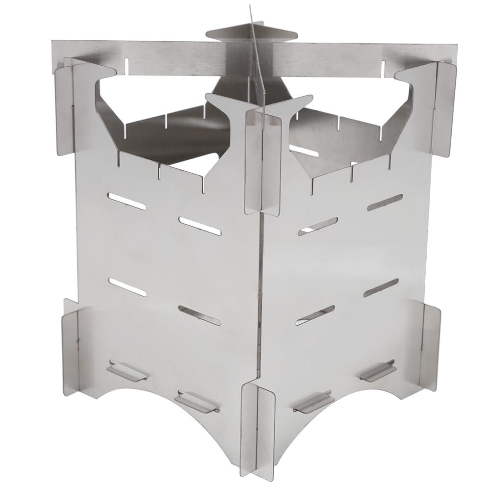 Buy Portable Stainless Steel Folding Wood Burning Stove Mini Cooker for ...