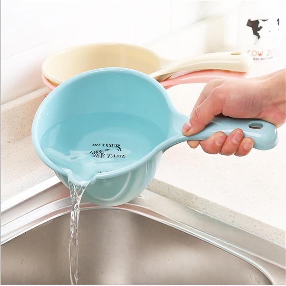 Buy Plastic Thickened Water Scoop Kitchen Long Handle Water Scoop Child ...