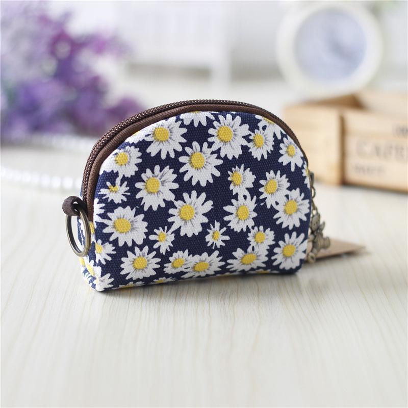 Buy Print Women's Wallet Canvas Zipper Handbag Pencil Case Lovely Coin ...