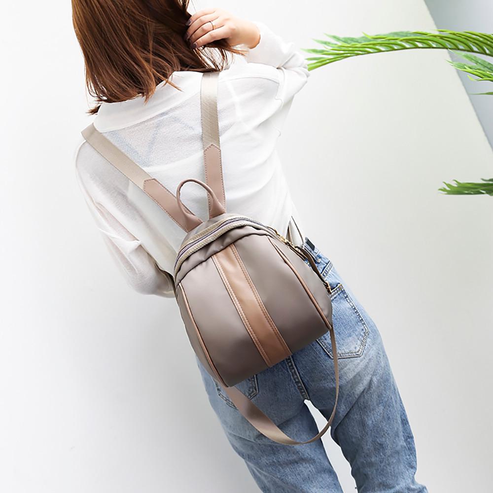 Buy Soft Leather Dual-use Personality Simple Student Backpacks Women ...