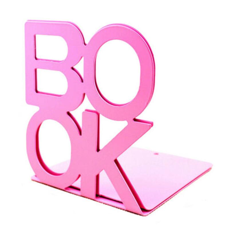 Buy Pdtoweb 2X Colourful Heavy Duty Metal Book Ends Letter Style ...