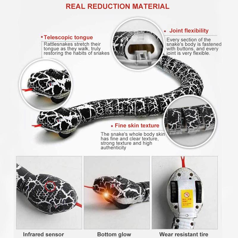 Buy Infrared Remote Control Snake With Egg Rattlesnake Kids Electric ...