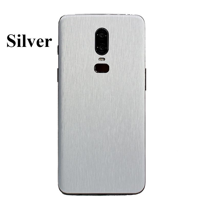 Buy For OnePlus One Plus 6 6T Full Back Brushed Metal Decal Skin ...