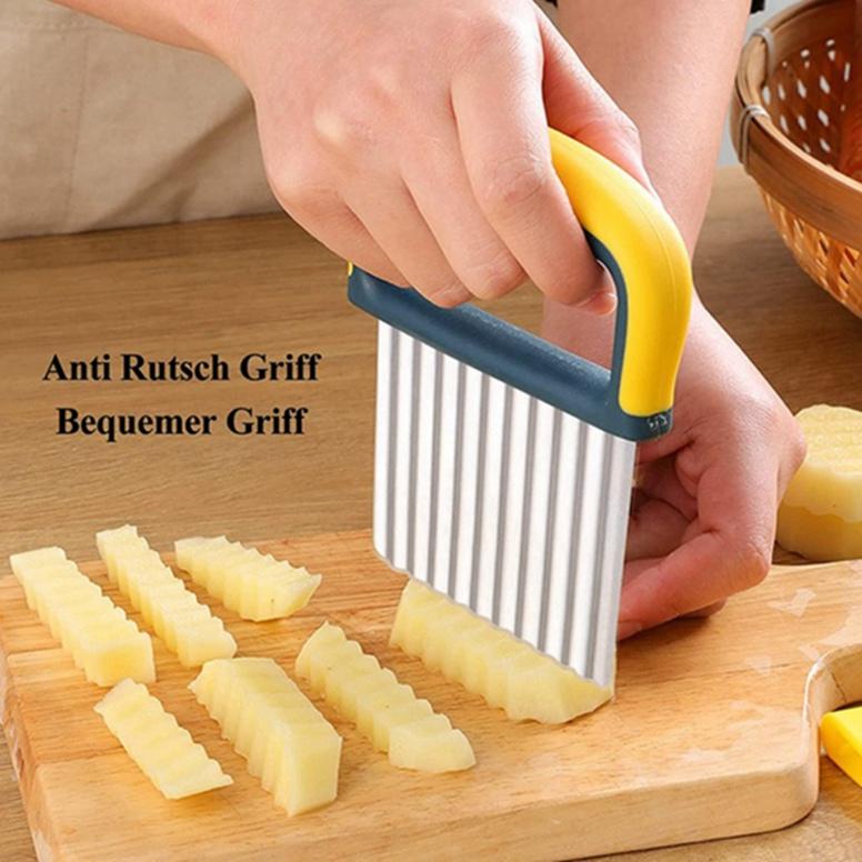 Buy Kitchen Wolf Tooth Potato Cutter Multifunctional Stainless Steel ...