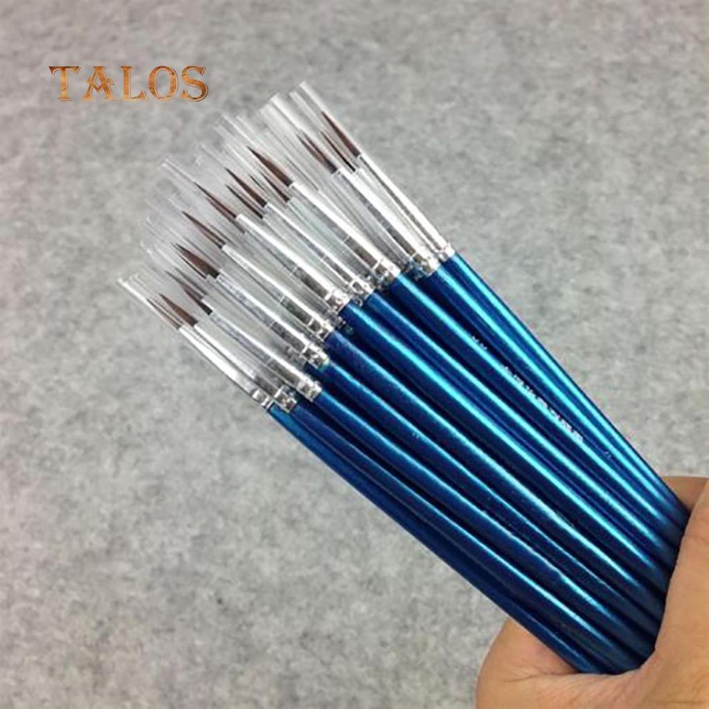 Cheap 10Pcs Nylon Hair Artist Paint Tool Watercolor Fine Head Point Tip ...