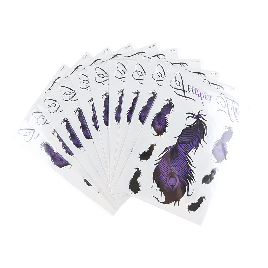 Buy Temporary Flash Tattoo Inspired Stickers Body Art Transfer Stencil ...