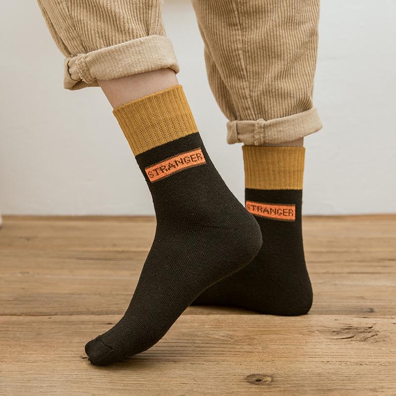 Buy Women's Socks Fall and Winter Thick Warm Wool Socks Long Sleep ...