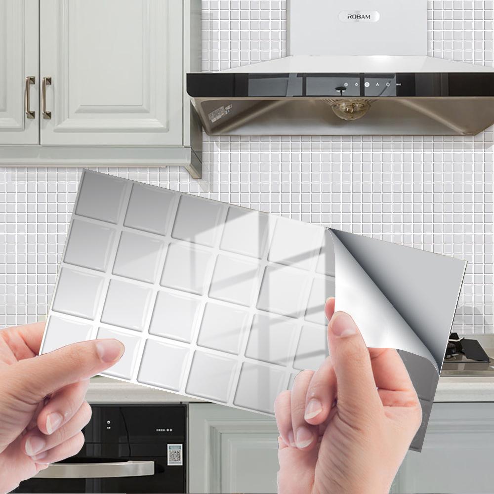Buy 12Pcs 3D Crystal Tile Sticker Self-adhesive Waterproof Imitation ...