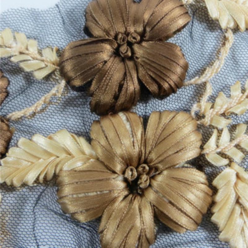 Buy Ribbons Embroidery Flower Sewing Applique Embellishments for Crafts ...
