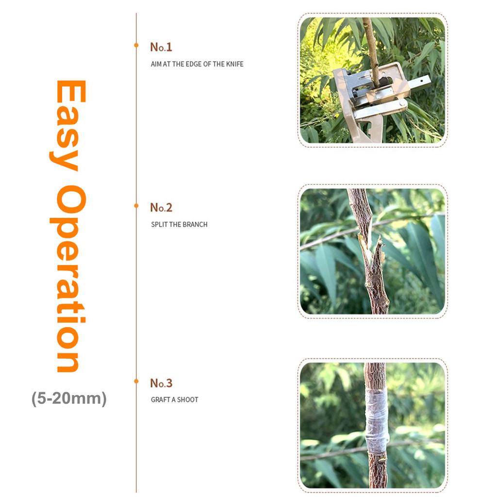 V-Cut Grafting Tool Garden Fruit Trees Vines Pruning Shears SK5 Blade ...