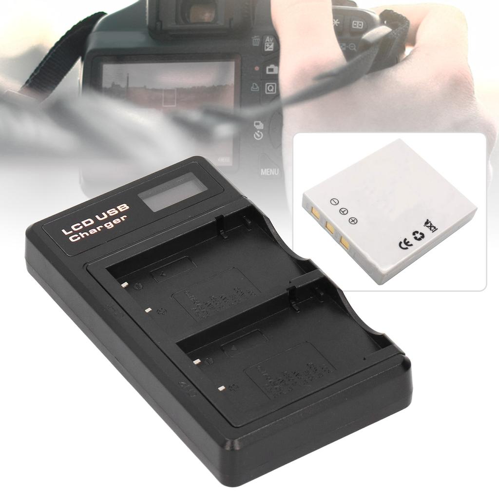 Buy Portable Camera Battery Charger for FNP‑40 Camera Dual Charger with ...