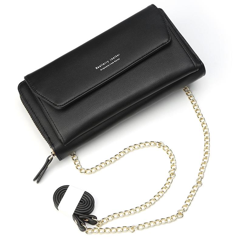 Buy Chic Women Long Clutch Wallet PU Leather Zip Around Card Holder ...