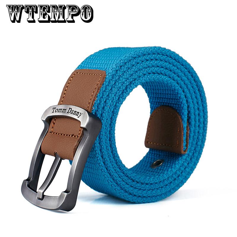Buy Fashion Belt For Man Canvas Belt Striped Design Casual Men's Belts ...