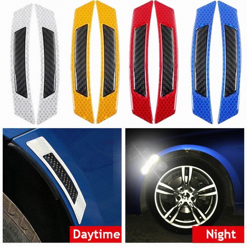 Buy Car Wheel Rim Eyebrow Warning Strip Removable Car Reflective ...
