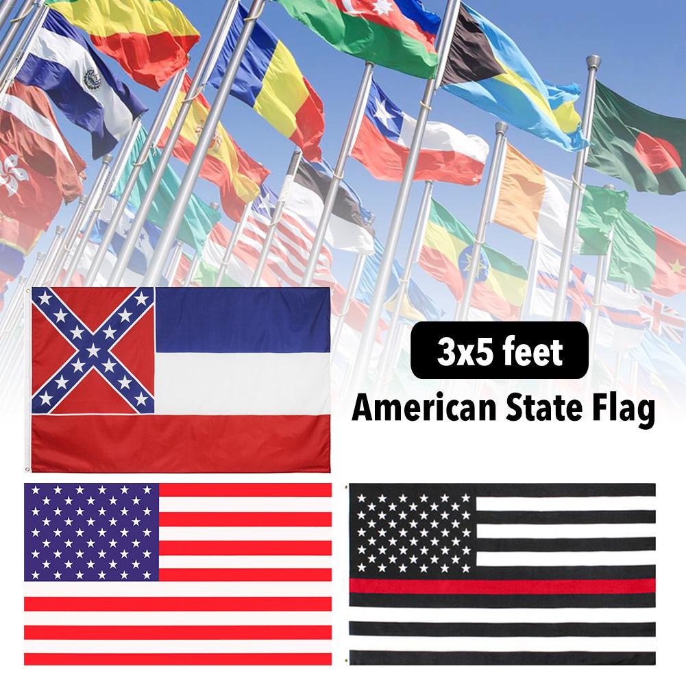 Buy American State Flag 3 X 5 Ft Flags with Brass Grommets Durable Fade ...