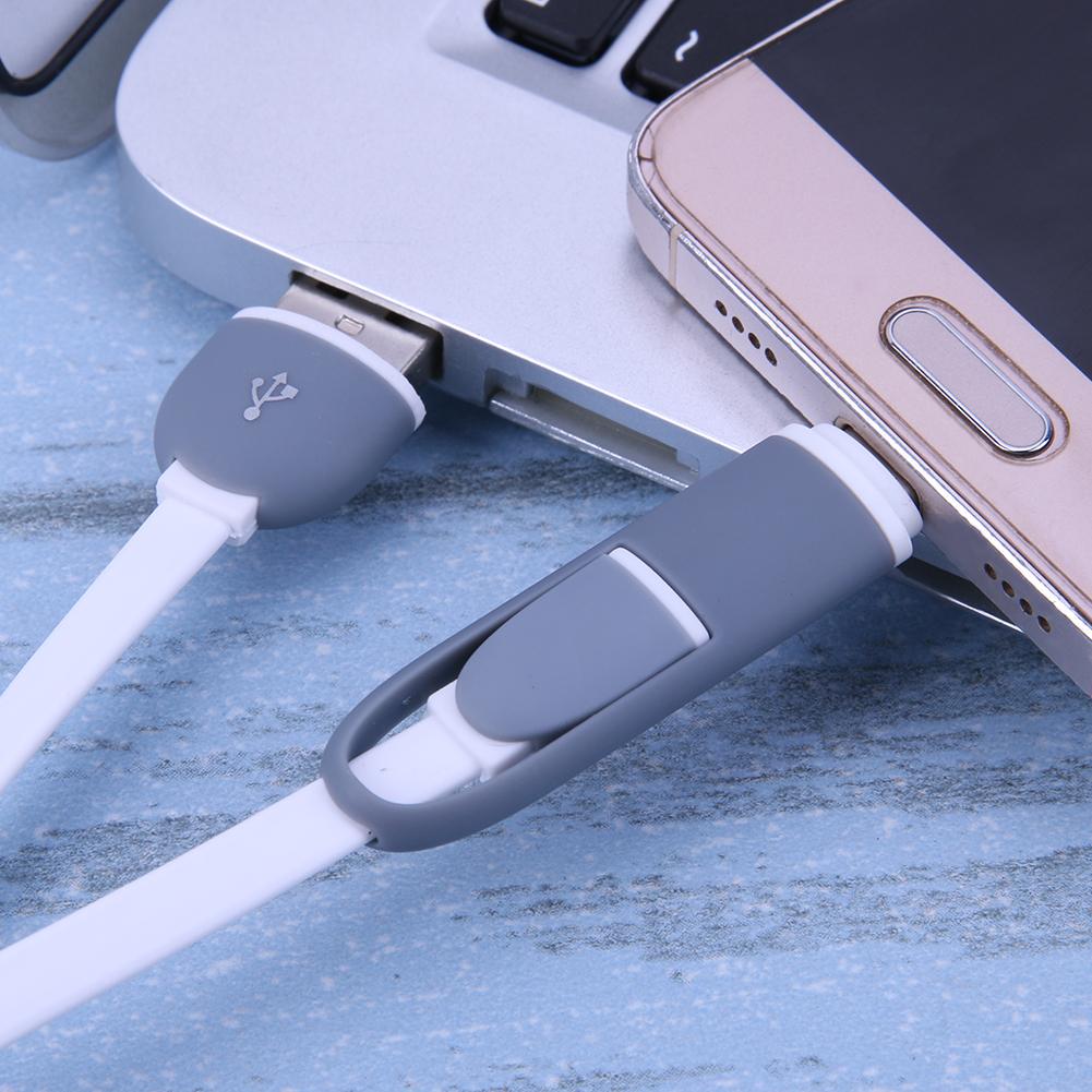 Buy 2 In 1 Micro USB+Type-C Sync Data and Charging Cable for Android at ...