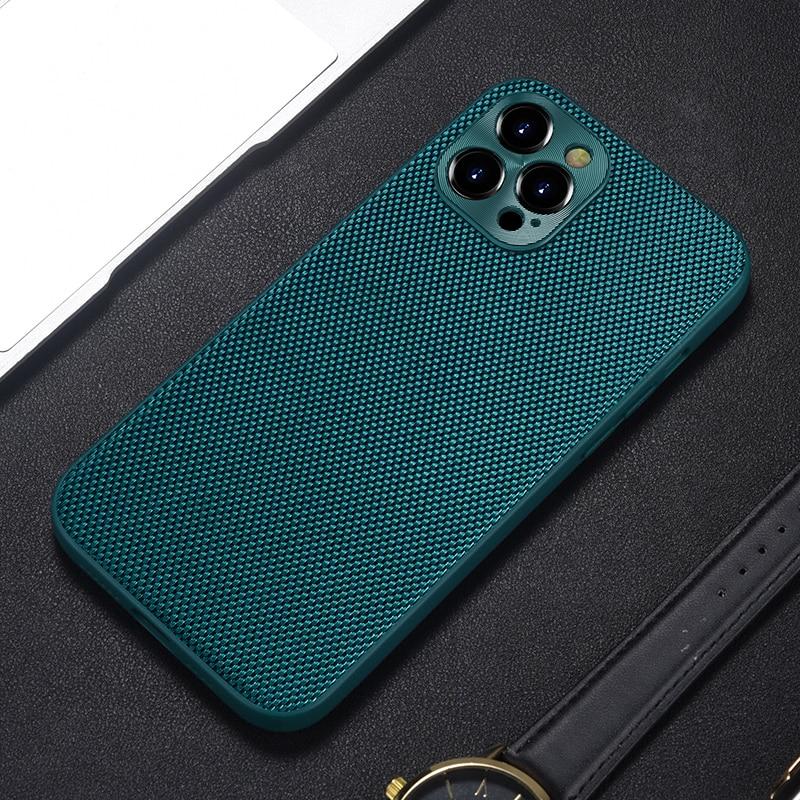 Luxury Nylon Cloth Fabric Case For iPhone 14 13 12 11 Pro Max Mini XR ...