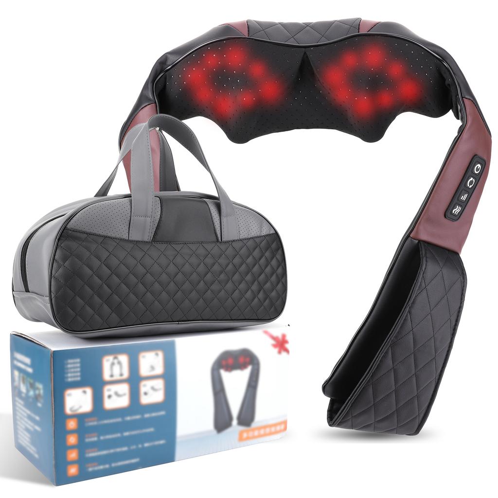 Buy Neck Massager with Heat Kneading Back Massager Deep Tissue 3D ...