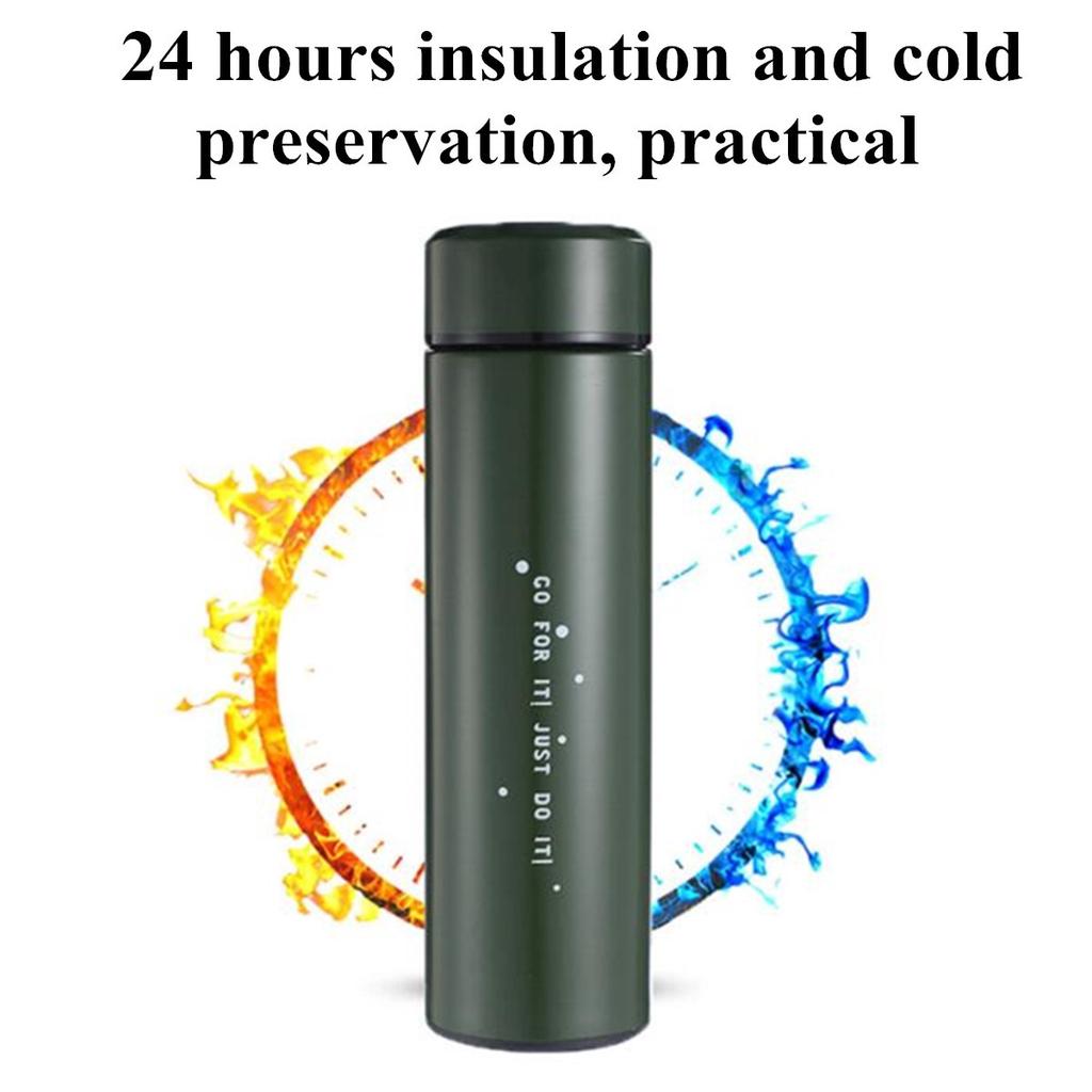 Buy 500ML 304 Stainless Steel Built-in Chip Battery LED Touch ...
