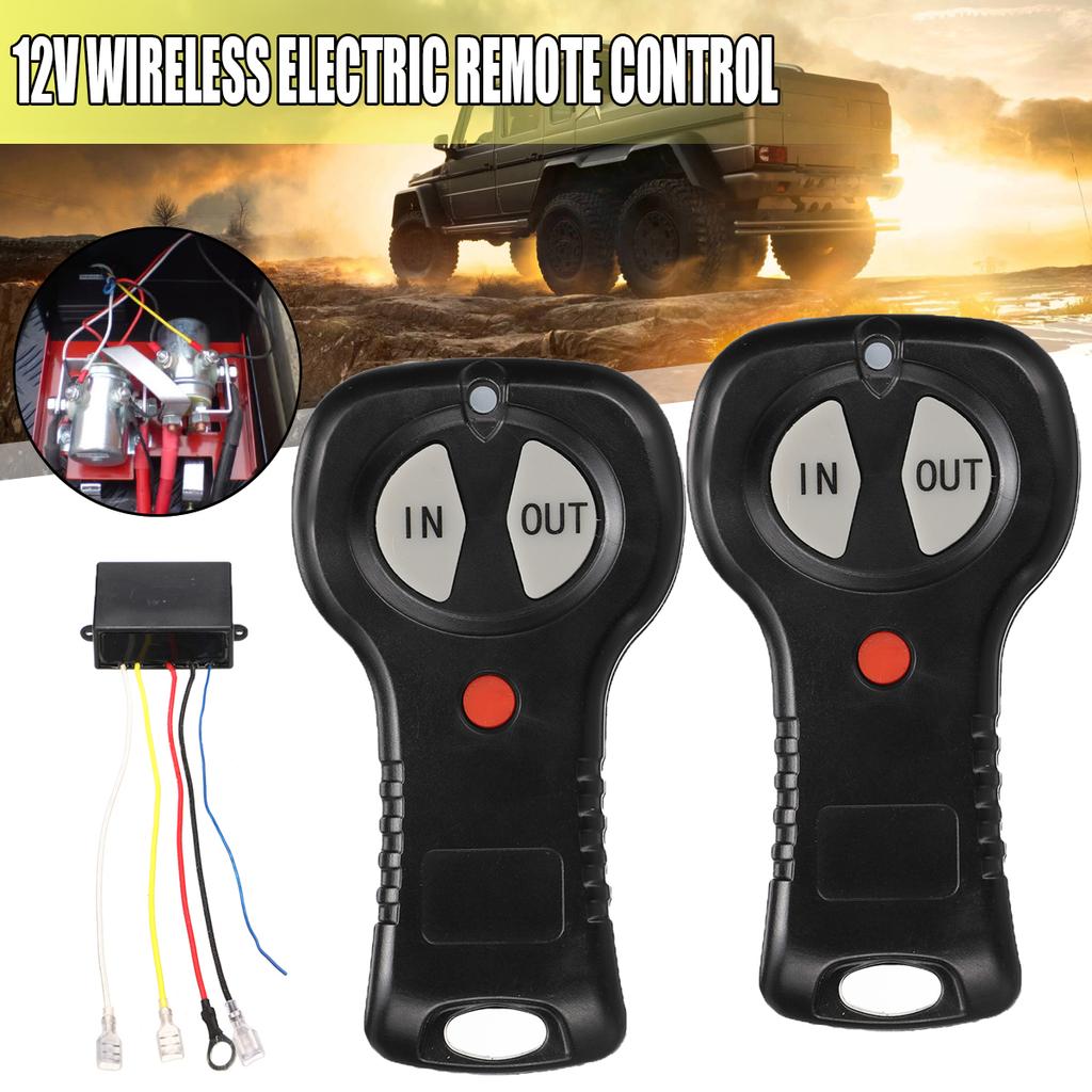 Buy Universal Car Wireless Winch Remote Control With Twin Handset Two ...