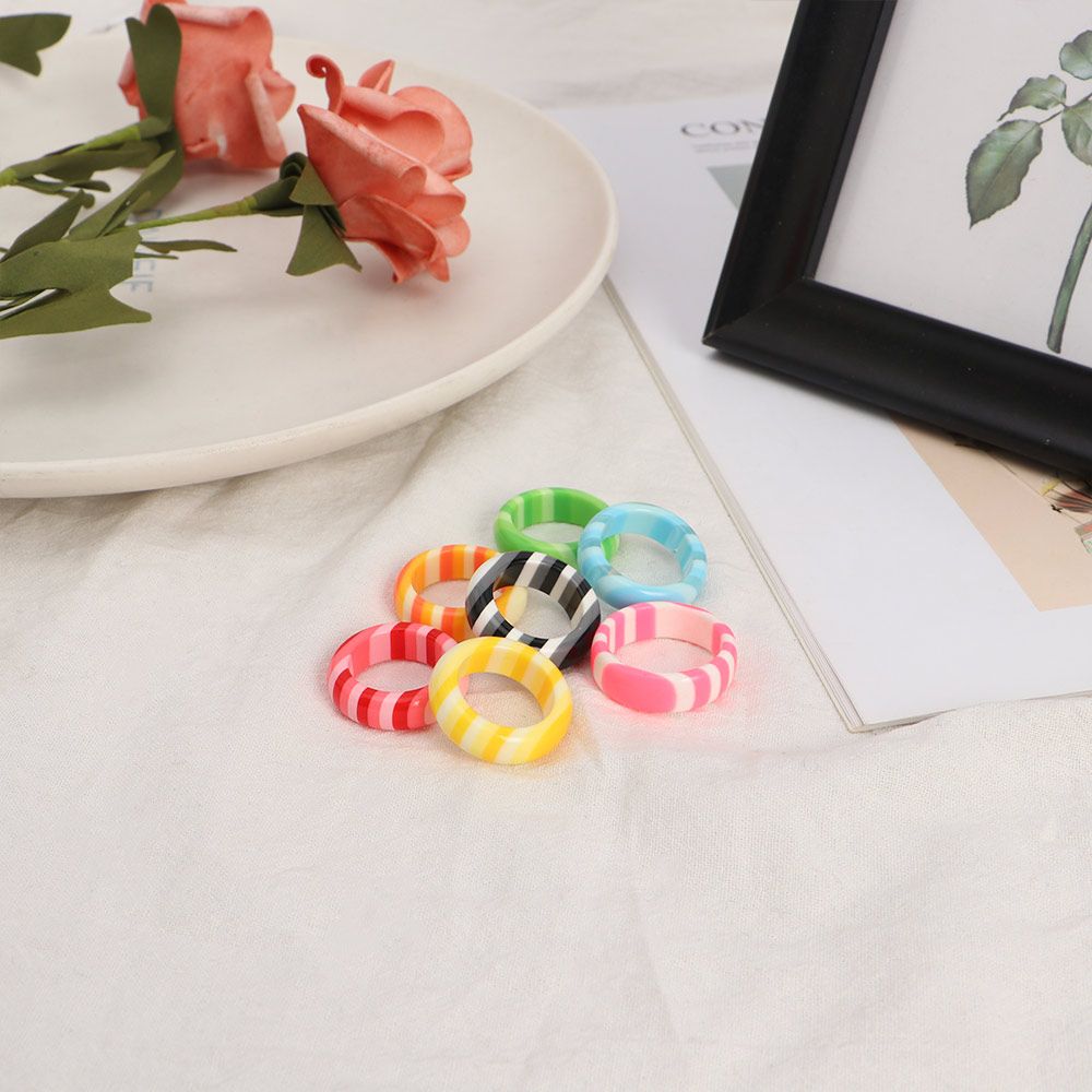 Satın alın Round Exquisite For Women Sweet Acrylic Candy Color Resin ...