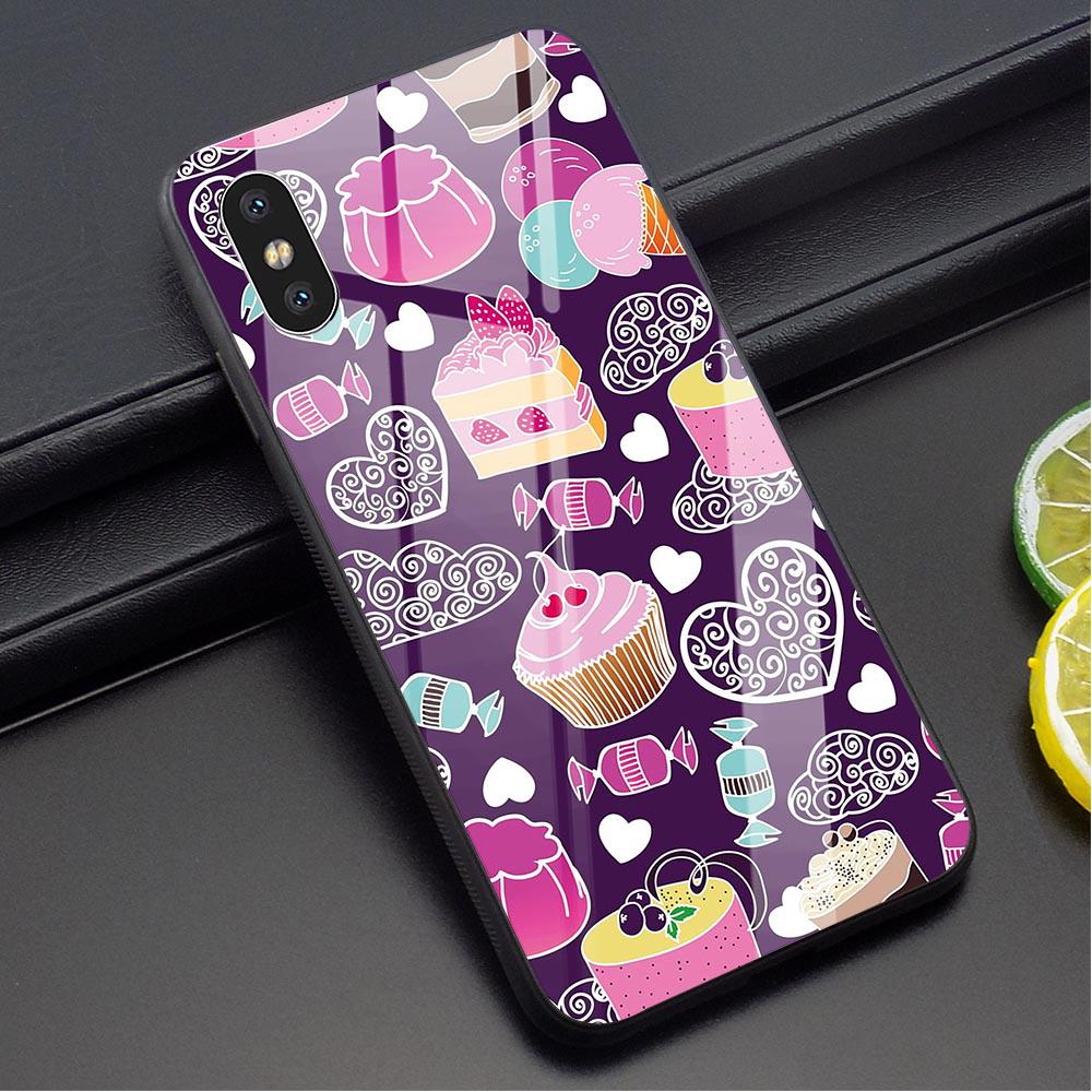 Cheap Cake dessert Glass Phone Case for Xiaomi Mi 6 Redmi iPhone ...