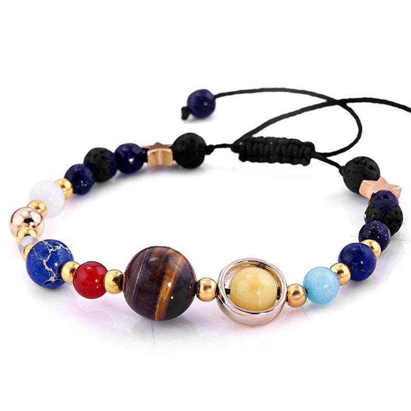 Buy Women Cosmic Galaxy Solar System Eight Planets Bracelets Guardian ...