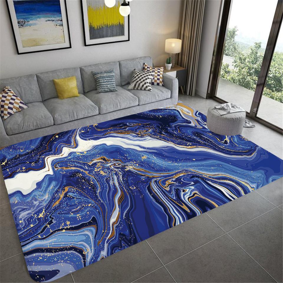 Buy 2023 Modern Fashion Marble Print Floor Mat Bedroom Living Room ...