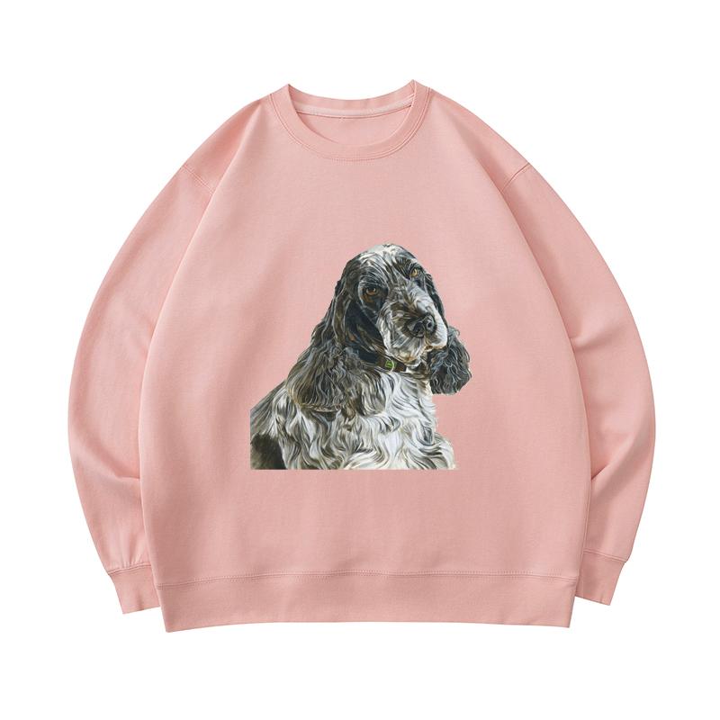 Buy Men's 300 GSM 100% Cotton Sweatshirt English Cocker Spaniel Print ...