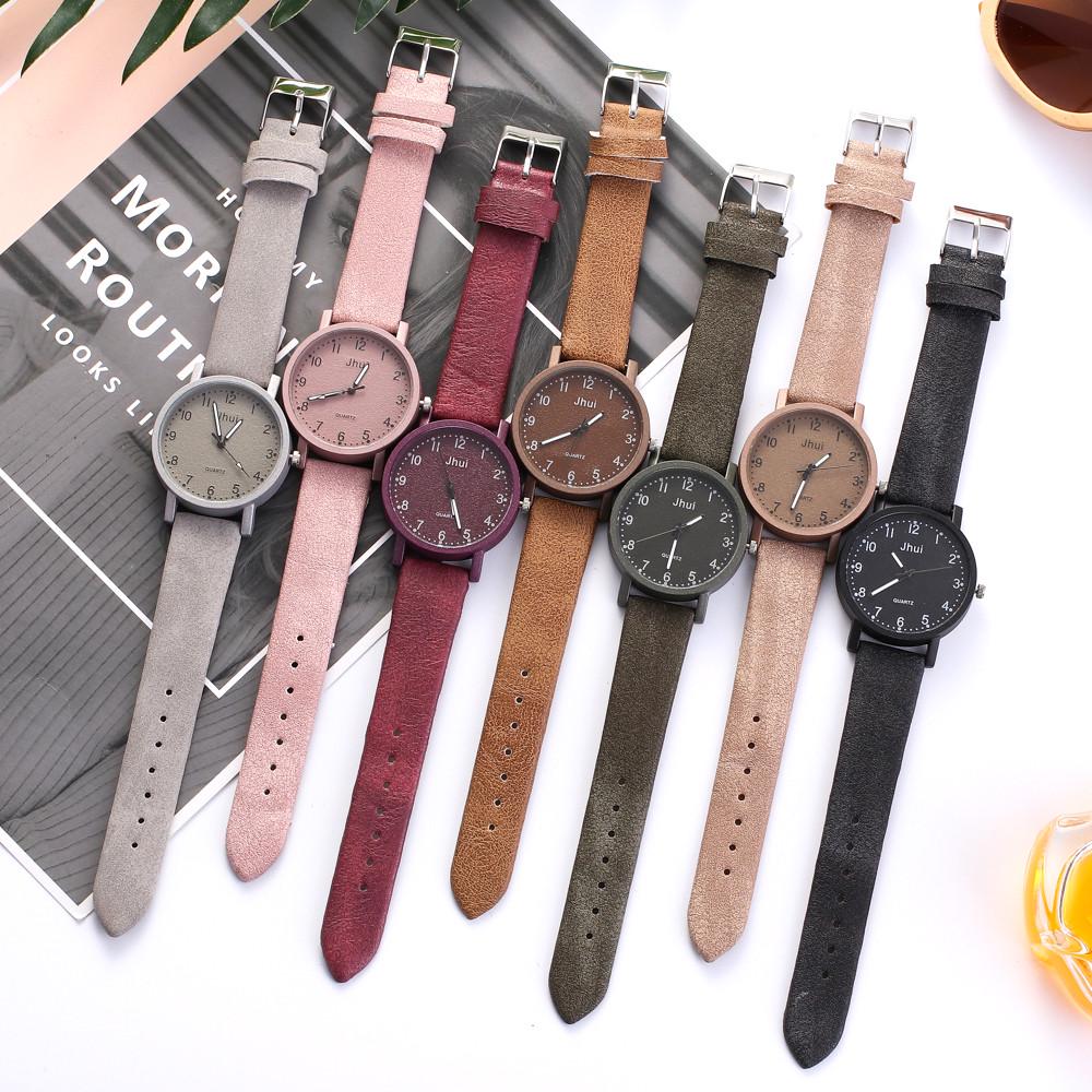 Buy Jhui Women's Casual Quartz Leather Band Newv Strap Watch Analog ...