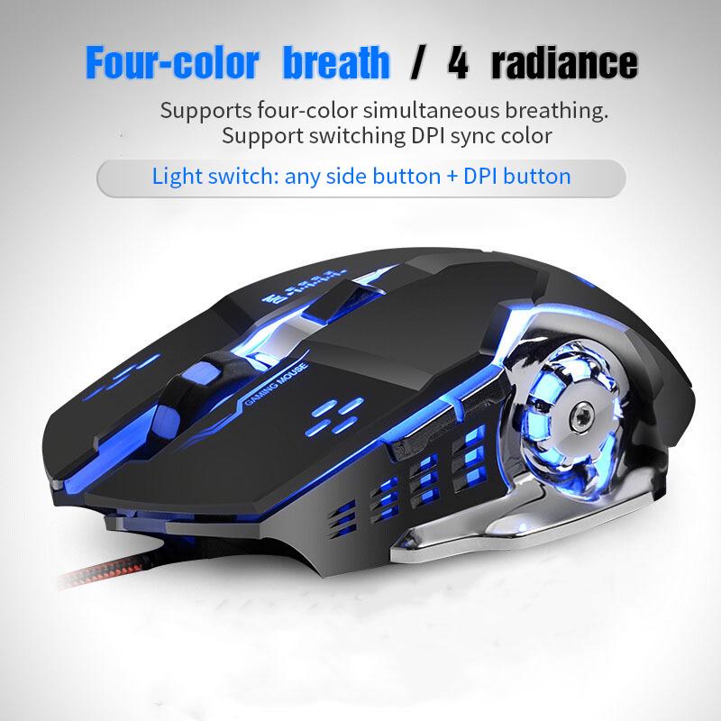 Buy Ergonomic Wired Gaming Mouse LED USB Computer Mouse Gamer Mice Silent Mouse with Backlight ...