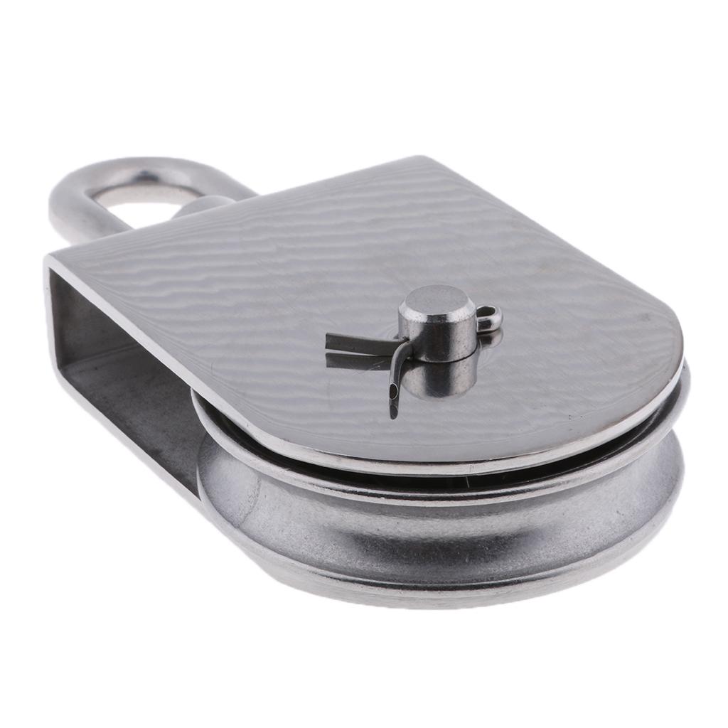 Buy 100mm Single Sheave Pulley Block with Swivel Eye 304 Stainless ...
