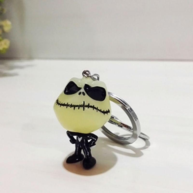 Buy Creative Halloween Luminous Skull Cartoon Keyring Cool Key Chain ...