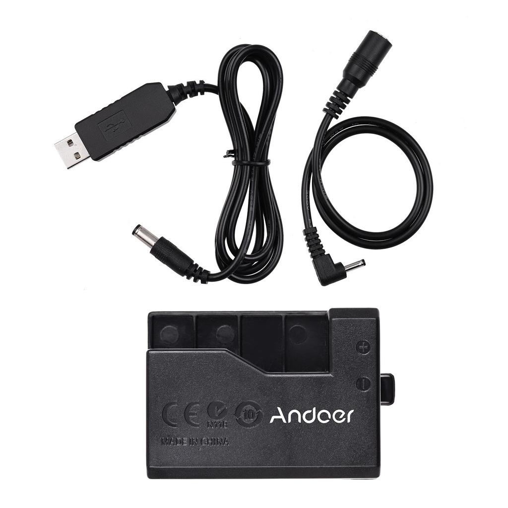 Buy HBKS Andoer ACK-E10 5V USB Dummy Battery DC Coupler Adapter ...
