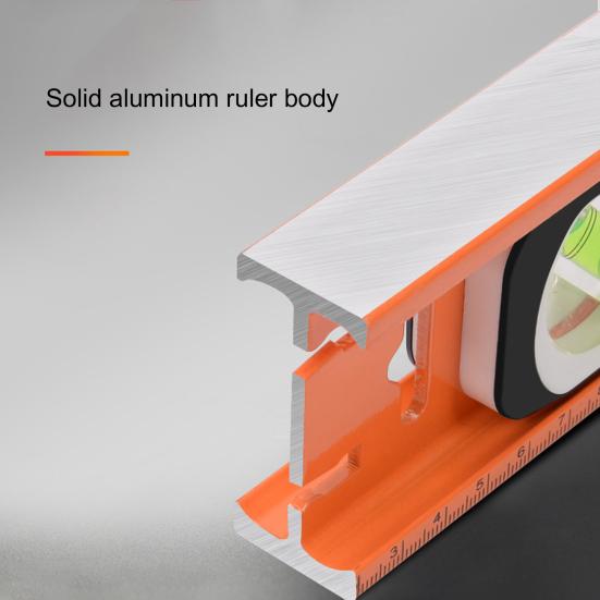Buy 30/60cm Solid Aluminum High Precision Anti-slip Spirit Level Ruler ...