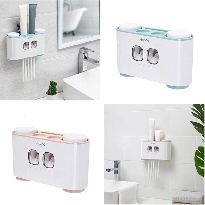 Buy KC Automatic Toothpaste Dispenser Sucker Wall Mount Toothbrush ...