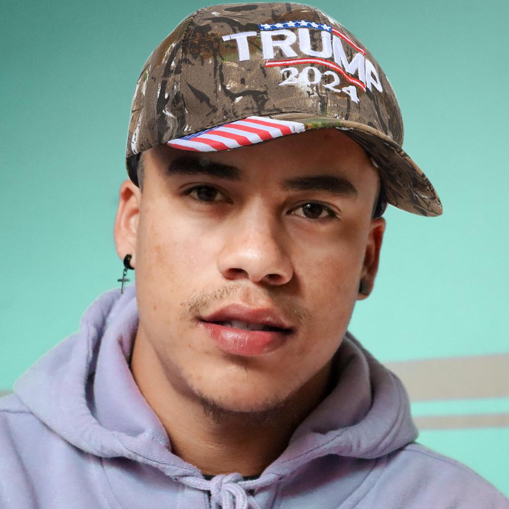 Buy Sports Camo Adjustable Cotton Baseball Cap Trump Supporters Hat ...