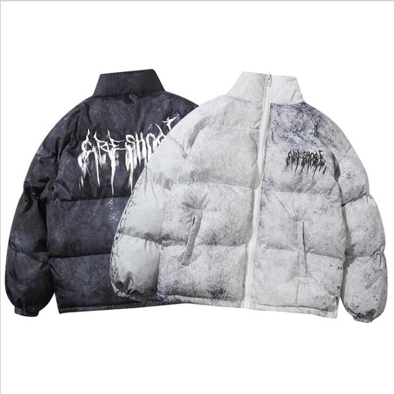 Buy Winter New Men's Ins fashion Hip Hop Oversize Padded Bomber Jacket ...